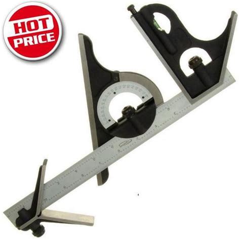 11063 Trade Quality Combination Square And Protractor Set