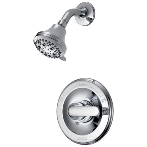 Delta Classic Chrome 1 Handle Shower Faucet With Valve At