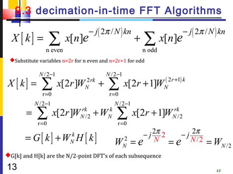 Chapter 9 Computation Of The Dft Ppt