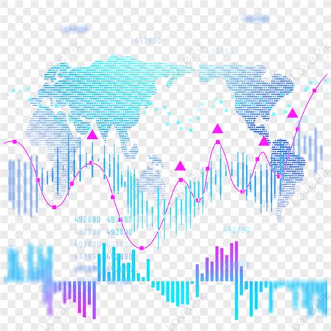 Stock Market Trend Chart Analysis Blue Finance Management Market Trend