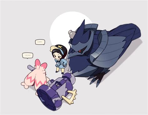 Poppy Tinkaton And Corviknight Pokemon And More Drawn By Rumong Danbooru