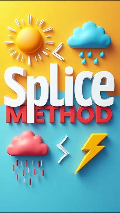 🔥 Javascript Splice Method In 60 Seconds Shorts Javascripttips