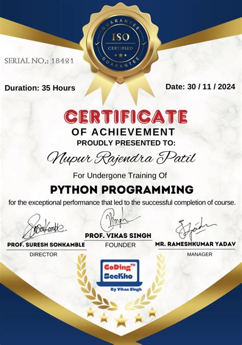 Python Programming Techskills Codingjourney Automation Problemsolving Nupur Patil