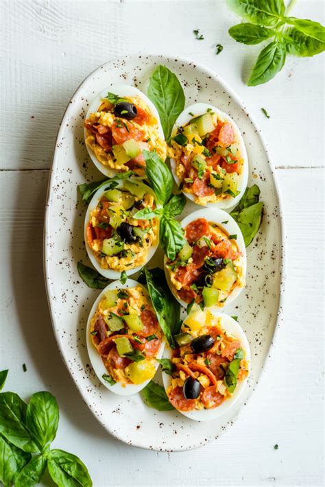 Deliciously Keto Pizza Flavored Deviled Eggs For A Low Carb Snack Delight