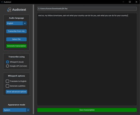 Ive Added Whisperx Support To My Audiotext Program To Transcribe Audio
