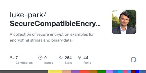 Github Luke Parksecurecompatibleencryptionexamples A Collection Of Secure Encryption