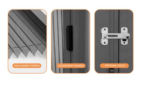 Ranbolife Customize Retractable Screen Door Sliding Folding Screen