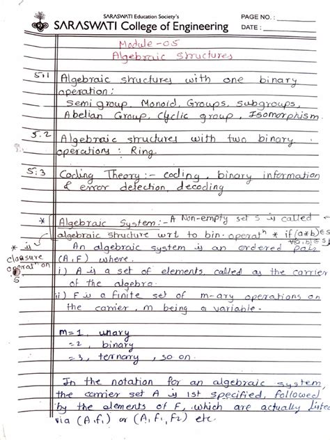 Module 5 Algebraic Structure Pdf Module Mathematics Mathematics