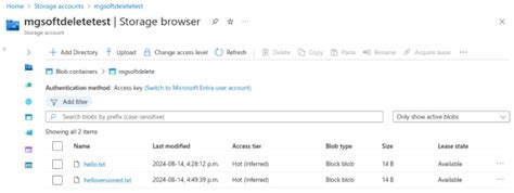 lessons learned from using azure versioning and soft delete
