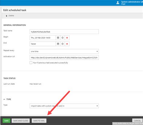 batch integration and scheduled tasks