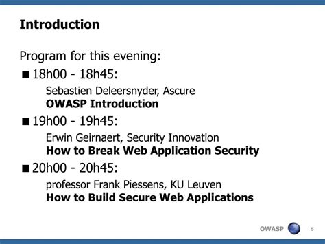 Ppt Owasp An Introduction Powerpoint Presentation Free Download Id 1726573