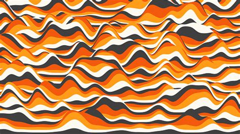 복고풍 의 주황색 줄무늬가 배경을 왜곡했습니다 착시 효과가 있는 절차적 빈티지 리플 배경 0명에 대한 스톡 벡터 아트 및 기타 이미지 0명 곡선 기하 도형 Istock