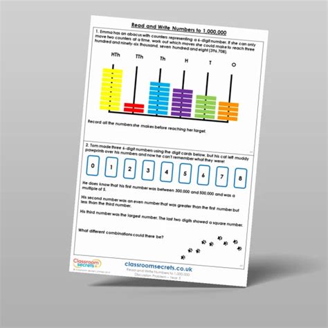 Year 5 Read And Write Numbers To 1 000 000 Reasoning And Problem Solving Resource Classroom