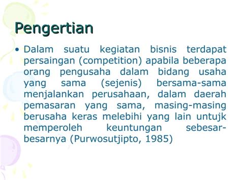 Hukum Dagang Persaingan Usaha Jenis Jenis Persaingan Usaha Ppt