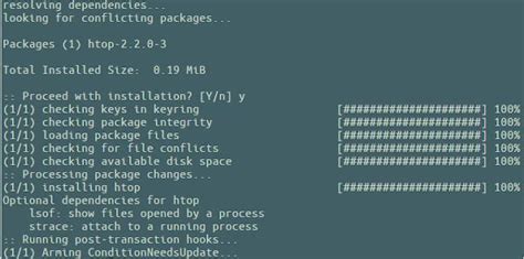 How To Install Htop On Arch Linux