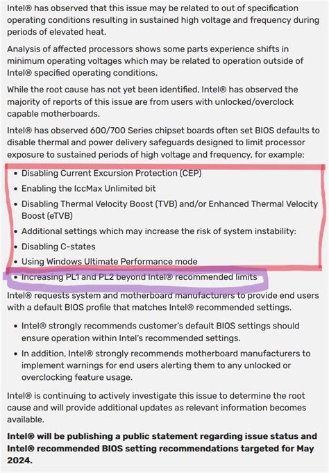 Intel Statement On Stability Issues Motherboard Makers To Blame TechPowerUp