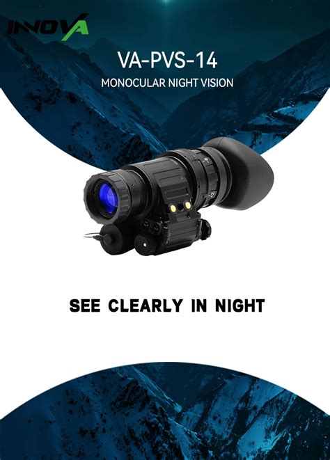 Va Pvs 14 Night Vision Monocular P45 Gen 3 White Phosphor Mx10130 Image Intensifier Tube