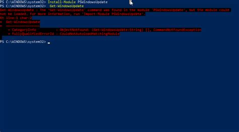 How To Use Pswindowsupdate Command To Update Windows 10 Forcefully