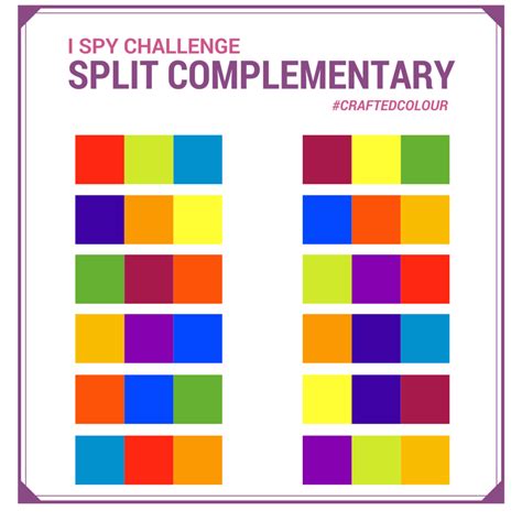 I Spy Challenge Split Complementary Split Complementary Split I Spy Challenge Split Complementary Split Complementary Split
