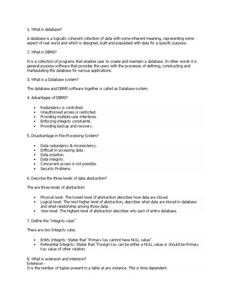 100 Dbms Questions Pdf