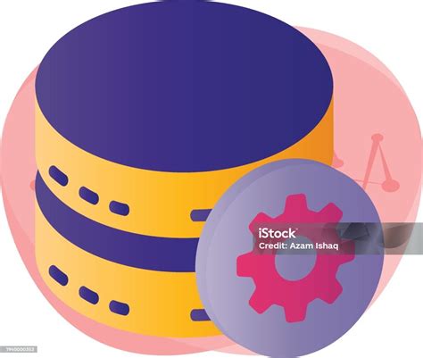 Relational Database Management System Isometric Concept Datafication Vector Icon Design Big Data