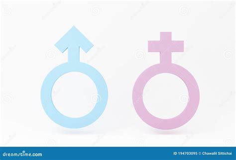 Gender Male Sign Red Icon Plastic Realistic Illustration Men Sex