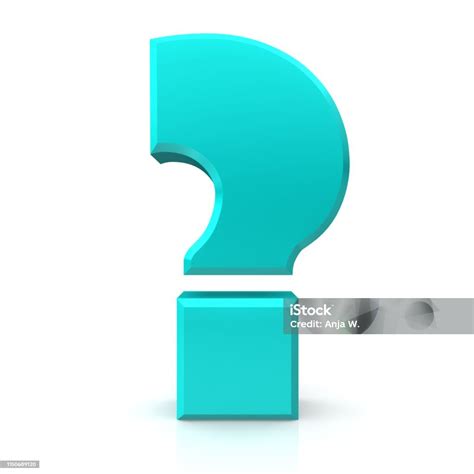 물음표 3d 청록색 밝은 파란색 심문 구두점 기호 아이콘 흰색 바탕에 표시 걱정하는에 대한 스톡 사진 및 기타 이미지 걱정하는 검색 독일 Istock