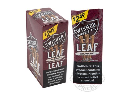 Swisher Sweets Leaf Sweet Aromatic 4 14 X 28—carton 30 Total