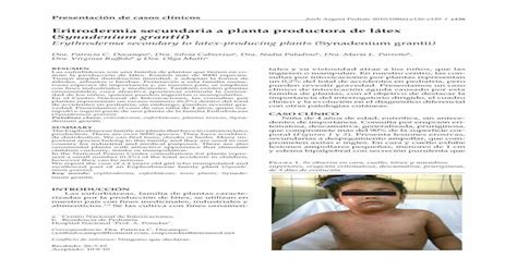 Eritrodermia Secundaria A Planta Productora De … Presentación De
