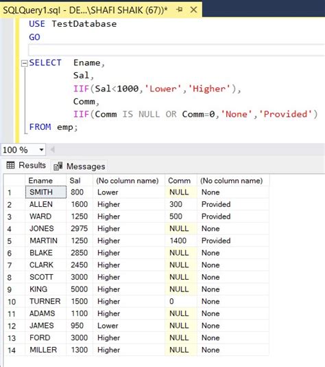 Conditional Function Iif Sql Server Big Data And Sql