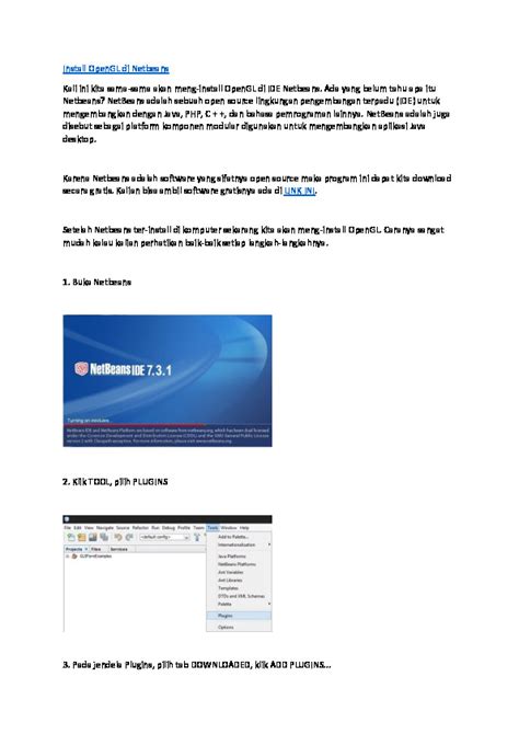 Install OpenGL Di Netbeans PDFCOFFEE