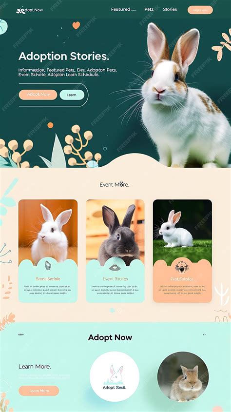 horizontal scrolling layout web with rabbit figma effect mod autumn