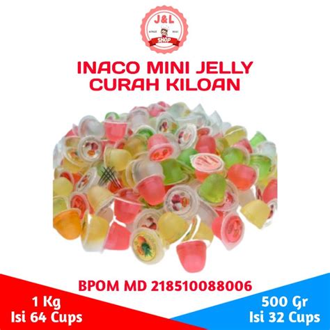 Jual Ager Mini Jelly Mini Puding Inaco Inaco Mini Jelly Mini Pudding 1kg Aneka Rasa Buah