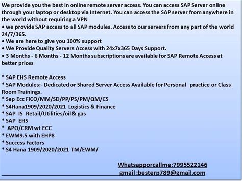 Sai S On Linkedin Sap S4hana Pm Server Remote Access