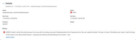 Issue With Dataflow Gen2 Moving Data To Azure Sql Microsoft Fabric
