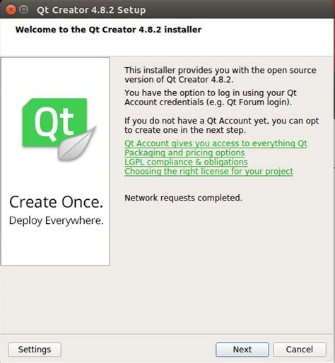 installing qtcreator