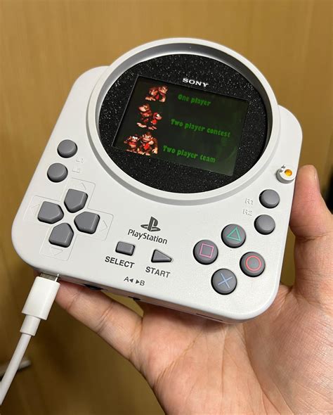 Slideshow Rare PS1 Controller Turned Functional Gaming Handheld Images