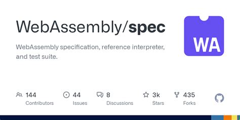 Github Webassemblyspec Webassembly Specification Reference