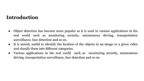 Deep Learning Based Object Detection Ppt