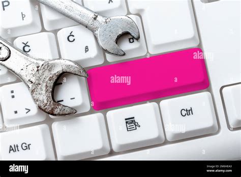 Computer Engineering Concept Abstract Repairing Broken Keyboard Safe Website Activities