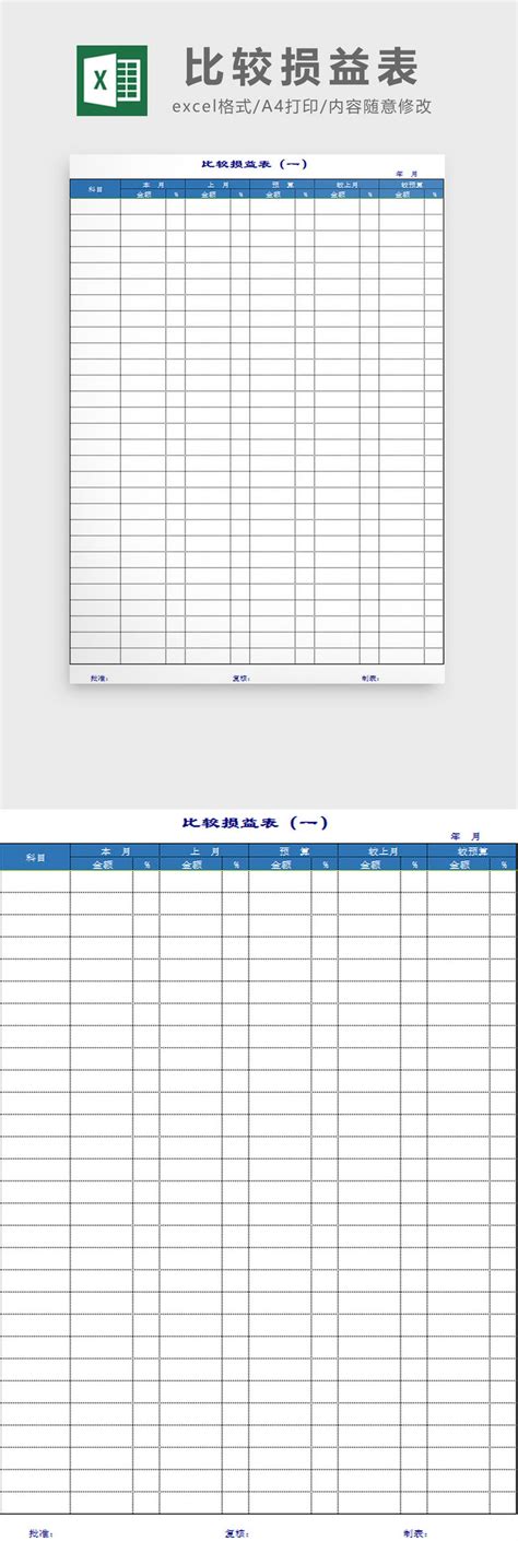 เปรียบเทียบเทมเพลต Excel งบกำไรขาดทุน เทมเพลต เทมเพลต Excel แบบ Xlsx ดาวน์โหลดฟรี Pikbest