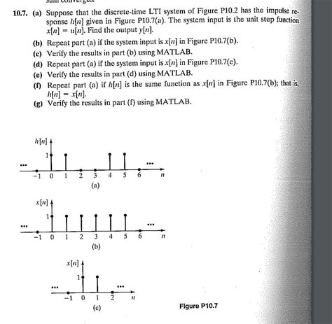 solved 10 7 a suppose that the discrete time lti system