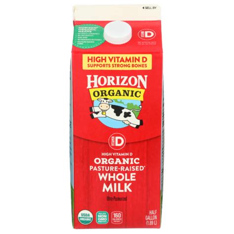 Horizon Organic Whole Milk 64 Fl Oz Half Gallon Carton Same Day