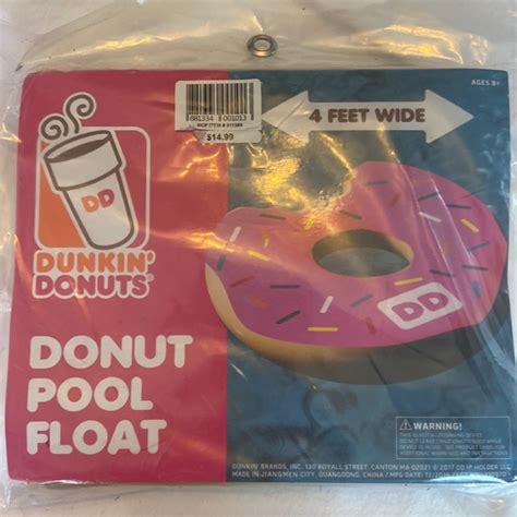 Other Dunkin Donuts Pool Float 4feet Wide Never Opened Poshmark