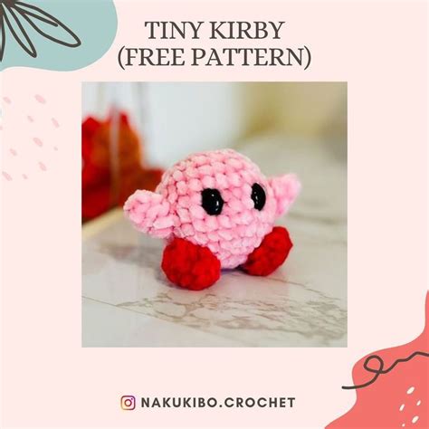 Naku The Crocheter On Instagram ⭐️ Easy Free Kirby Crochet Pattern ⭐️