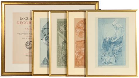 49 Alphonse Mucha Plates From Figures Decoratives 1905