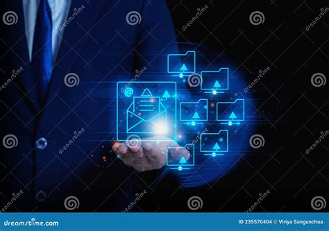 Businessman S Document Management System DMS Online Document Information System Stock Photo