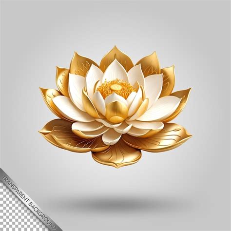 Premium Psd A Gold Lotus Flower With A Gold Background That Says The