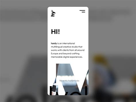 Big Font Menu Awwwards
