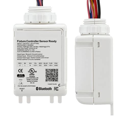 Wireless Led Fixture Controller 120 277v 0 10v Dimming Bluetooth Mesh